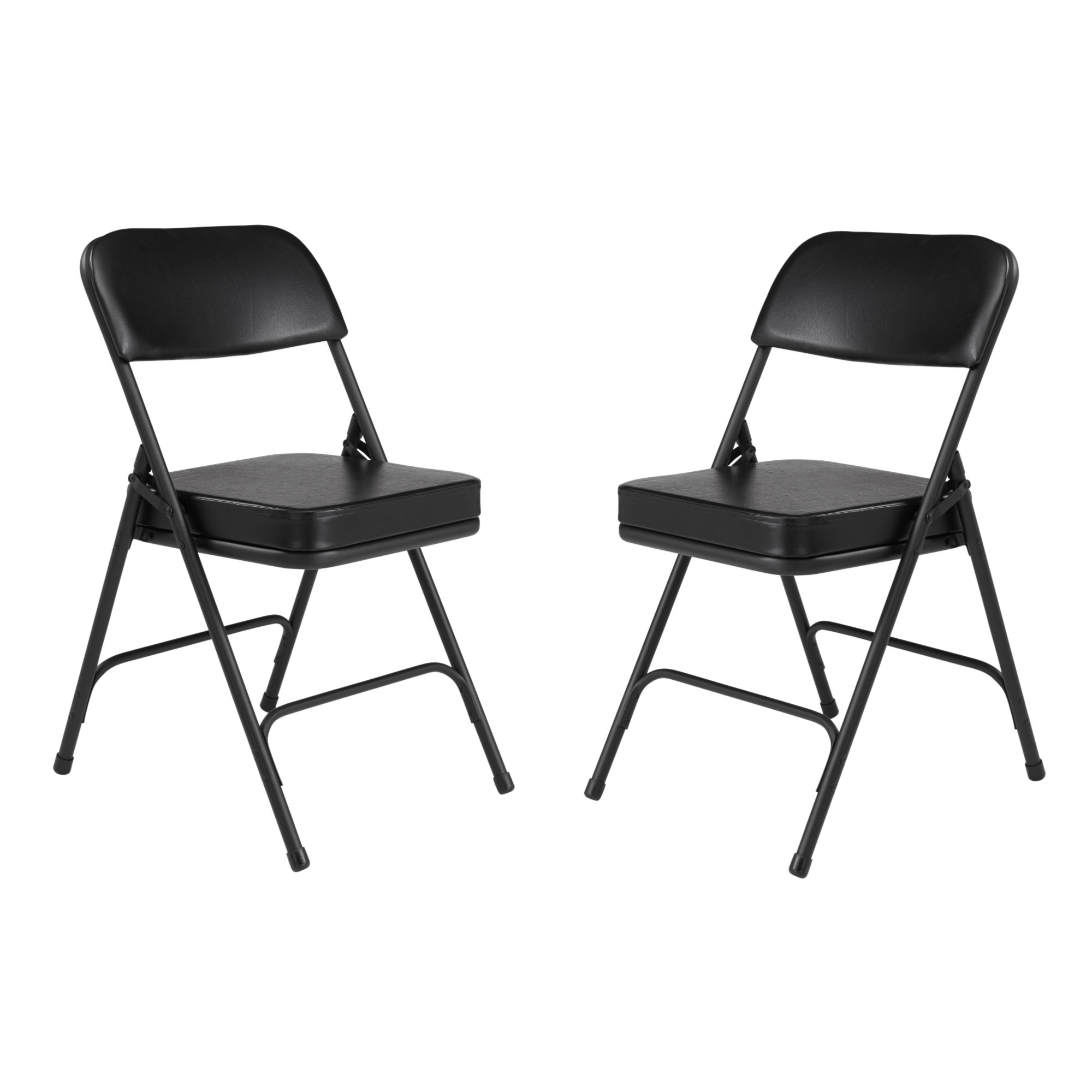 HMC Display: NPS 3210 Black 2in Padded Folding Chair - 2 Pack