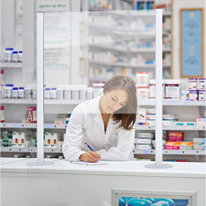 HMC Display: Cashier Shields - Pair of End Uprights