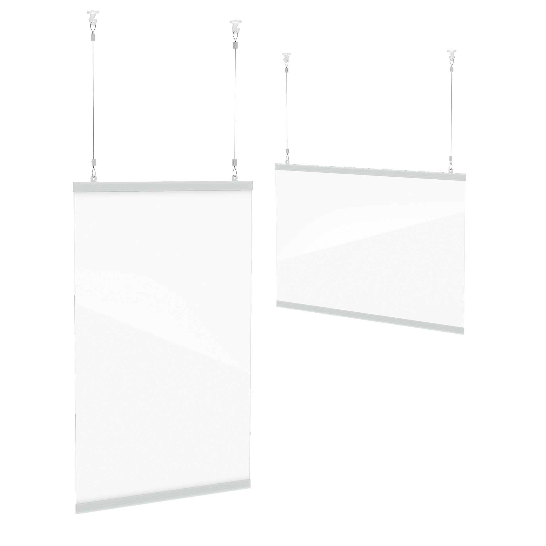 HMC Display: Hanging Employee Protection Shield